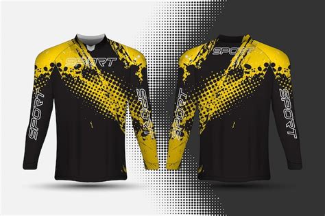 Plantilla de camiseta deportiva con diseño de fondo abstracto Vector