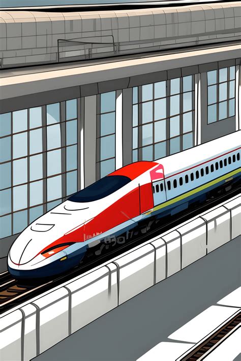 Kawaii Cartoon Japanese Bullet Train Creative Fabrica