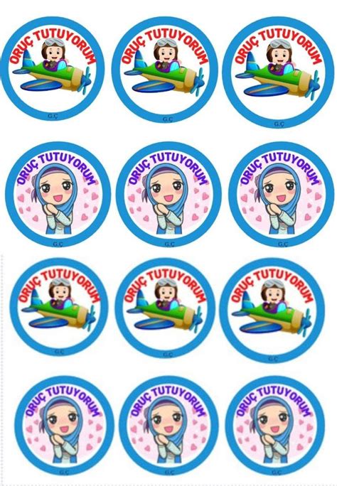 Oru Tutuyorum Rozeti Ramadan Stickers Rozet Stickers Ramazan