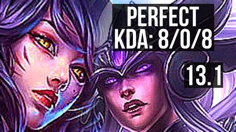 AHRI Vs SYNDRA MID 8 0 8 1 3M Mastery Legendary 500 Games EUW