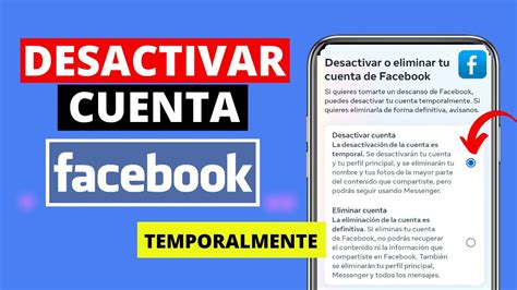 Cómo Desactivar una Cuenta de FACEBOOK Temporalmente 2023 YouTube