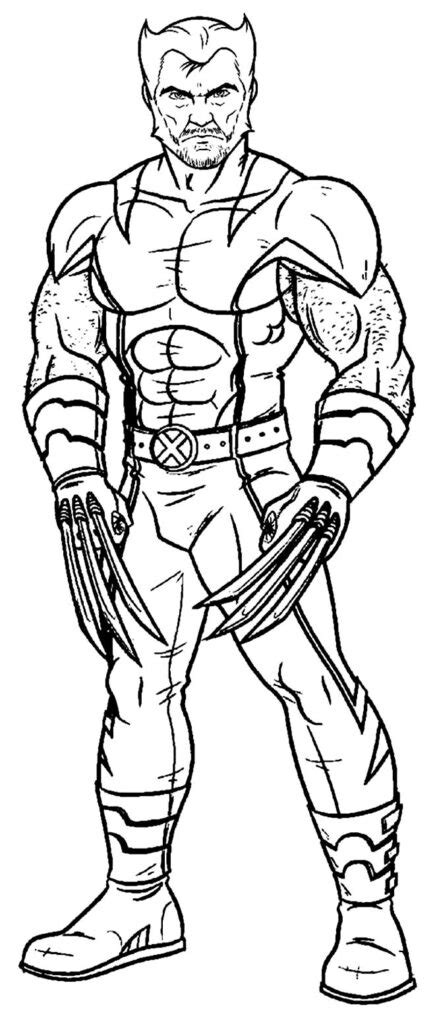50 Desenhos De Wolverine Para Colorir E Imprimir Pop Lembrancinhas