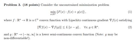 solved problem 3 18 points consider the unconstrained