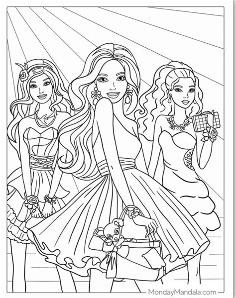 Pin By Ali On Barbie 008 Mermaid Coloring Pages Barbie Coloring