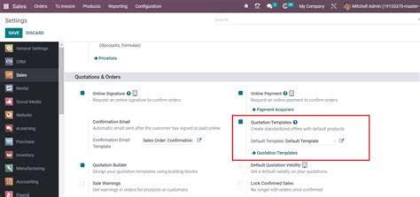 How To Create Quotation Templates For Products In Odoo Sales