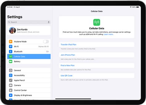 Acerca de la tarjeta eSIM en el iPad Soporte técnico de Apple CO