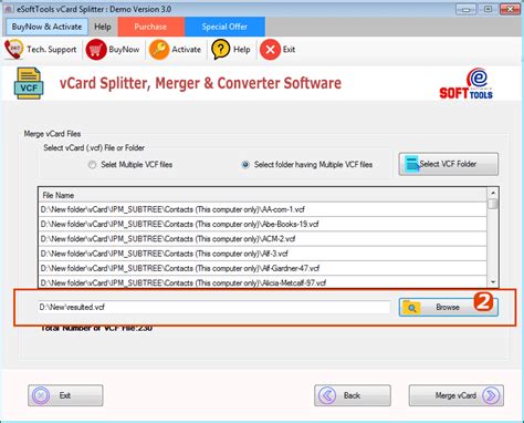 how to combine merge multiple vcard vcf files into one file