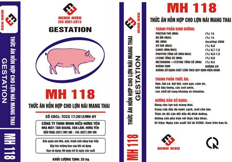 Thức ăn hỗn hợp cho lợn nái mang thai MH118