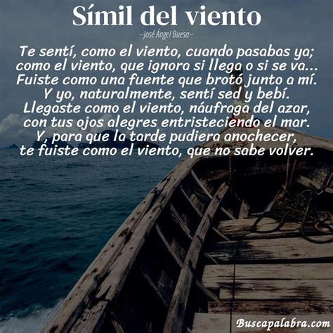 Poema Símil del viento de José Ángel Buesa Análisis del poema