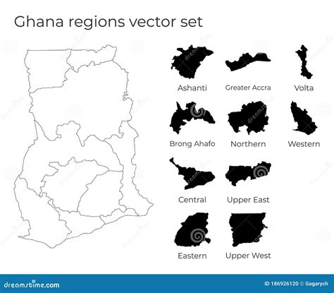 Ghana Information Map Cartoon Vector CartoonDealer 100388377