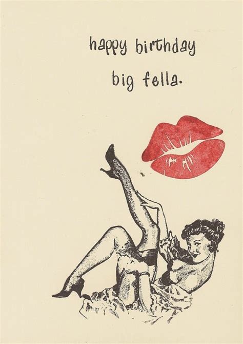 Unique Handstamped Sexy Lady Pin Up Birthday Card By Barbiesdoll