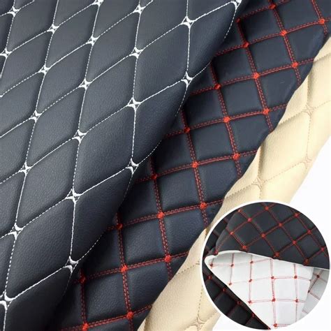 Tissu En Cuir PVC Matelass Brod Polym Res De Sol De Voiture D Coration