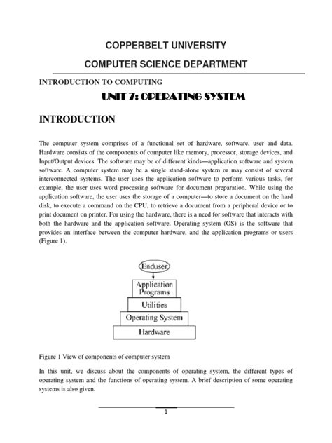 unit 07 operating systems pdf process computing operating system