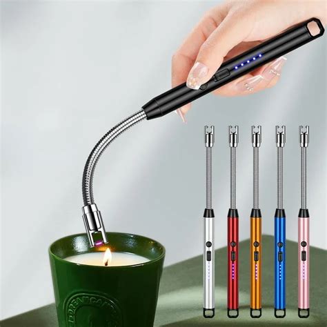 USB Recarreg Vel Arco El Trico Isqueiro 360 Rolamento Igni O Windproof