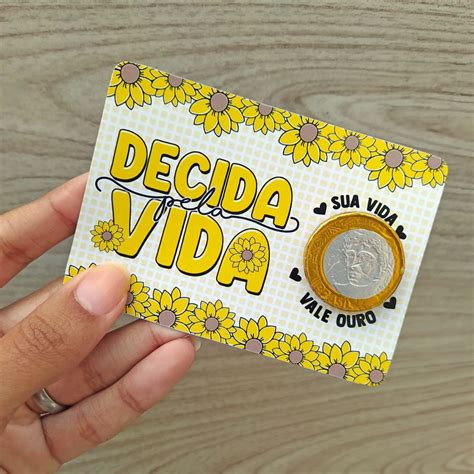 Card Moeda De Chocolate Elo Produtos Especiais