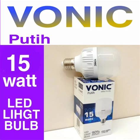 Jual Lampu LED VONIC Putih 5 10 15 20 Watt LED Light Bulb Bohlam Putih