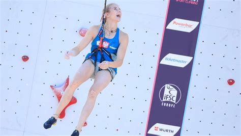 PŚ we wspinaczce na czas Natalia Kałucka na podium Aleksandra