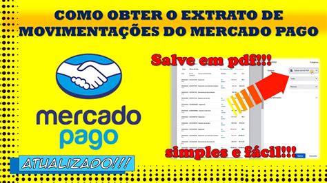 Como Tirar O Extrato Do Mercado Pago Extrato De Movimenta Es