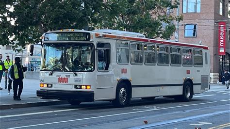 ⁴ᴷ⁶⁰ Front View Heritage 2024 SF MUNI 2002 Neoplan AN440A 8350