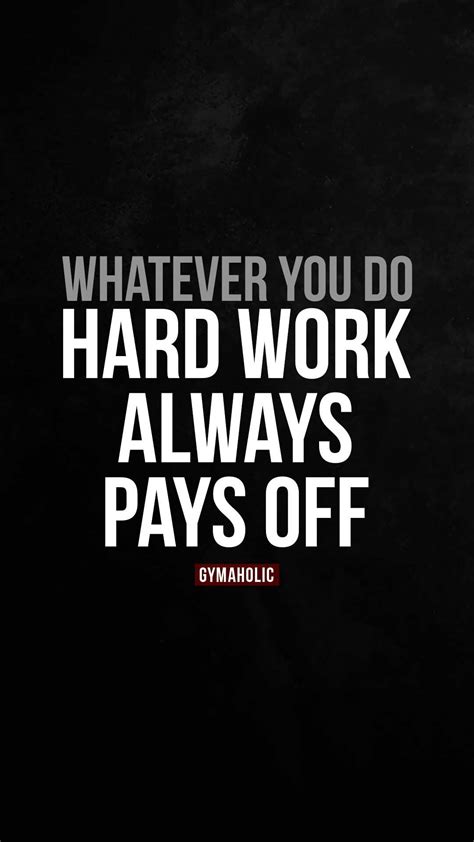 Hard Work Never Lies Gymaholic Fitness App