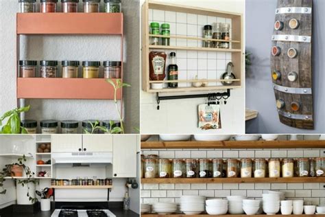 Gewürzregal DIY 7 Ideen mit Anleitungen für Küche