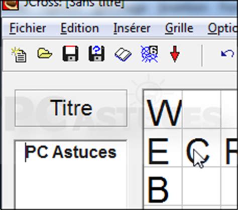 Pc Astuces Cr Er Ses Grilles De Mots Crois S