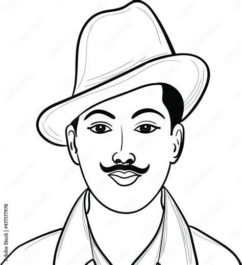 Illustration Of Indian Background With Nation Hero Freedom Fighter