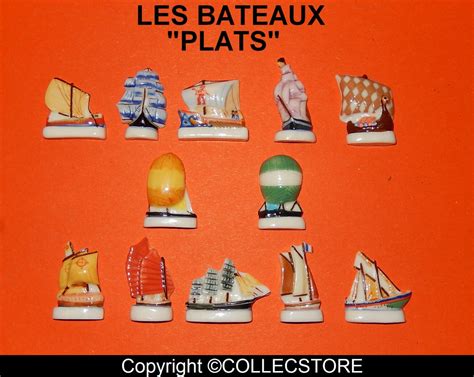 Serie Complete De Feves Les Bateaux Plats F Ves De Collection