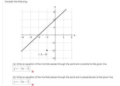 a write an equation of the line that passes through the point and is parallel to the given