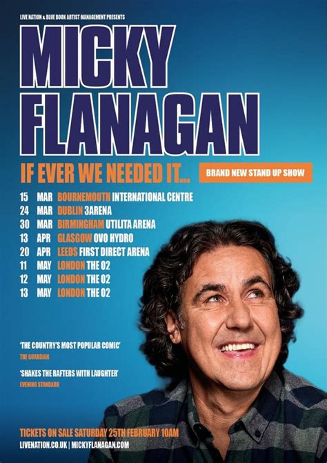 Micky Flanagan Announces Spring UK And Ireland Arena Dates For If Ever