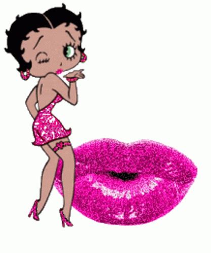 An Image Of A Woman With Pink Lipstick On Her Lips And The Word I Love You