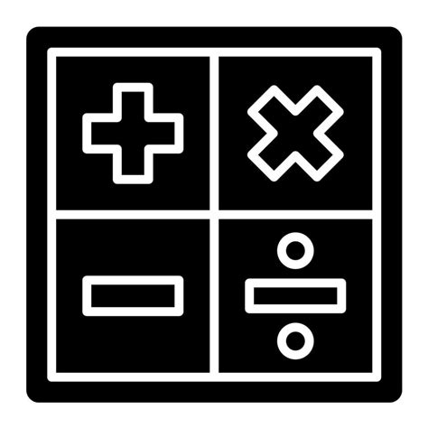 Math Symbols Vector Icon 21653843 Vector Art At Vecteezy