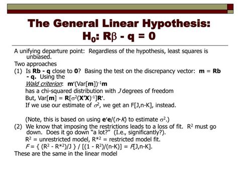 ppt hypothesis testing in the linear regression model powerpoint presentation id 479029