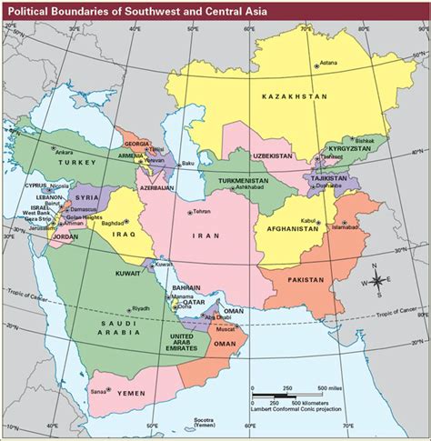 Central And Southwest Asia Map Quiz Map