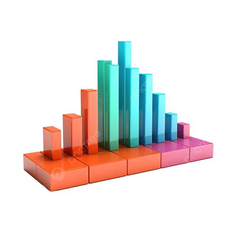 Bar Chart Graph 3d Illustration 3d Rendering Mobile PNG Transparent