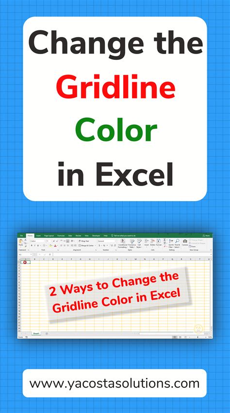 See How To Change The Gridline Color In Excel Spreadsheets We Go Over