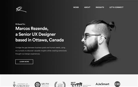 Marcos Rezende Website Is A Web Design Inspiration