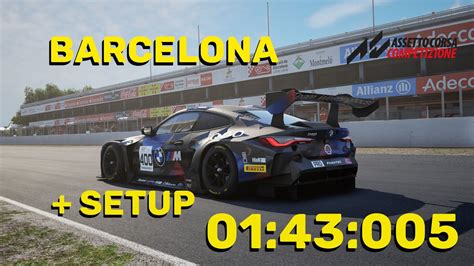 ACC Hotlap BMW M4 GT3 Barcelona 1 43 005 W Free Setup YouTube
