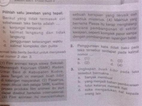 Kunci Jawaban Buku Mandiri Bahasa Indonesia Kelas Penerbit Erlangga