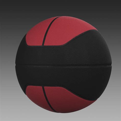 Bal N De Baloncesto Euro Rojo Negro Modelo D Obj Ma Fbx C D