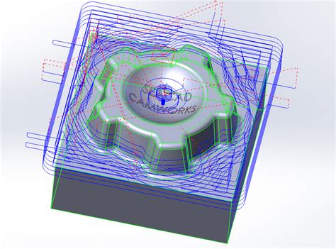 Axis Milling Operations For Multi Surface Feature In Solidworks Cam