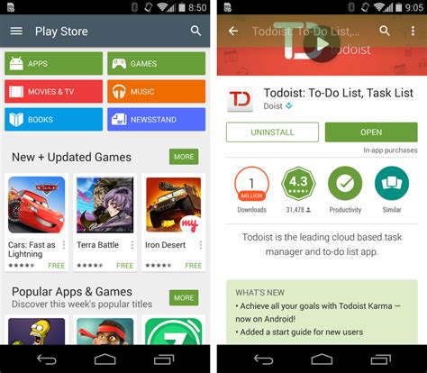 Google S Material Design Themed Play Store Begins Rolling Out To