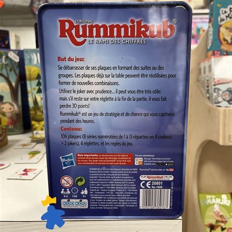 Rummikub édition voyage Jeu de stratégie réflexion et chiffres
