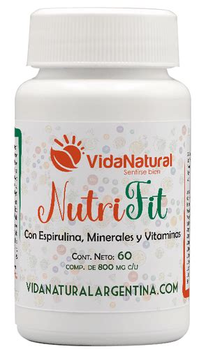 Nutrifit Espirulina Minerales Y Vitaminas Vida Natural Sentirse Bien