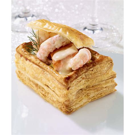 Vol Au Vent Saumon Gambas Et Fondue De Poireaux Au Curry