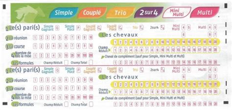 Comment Remplir Un Ticket PMU Explications