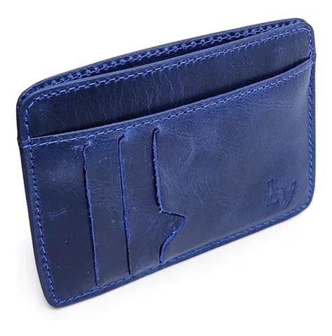 Carteira De Couro Legítimo Masculina Fina Slim Cartões Cnh