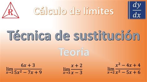 Cálculo de Límites Técnica de sustitución YouTube