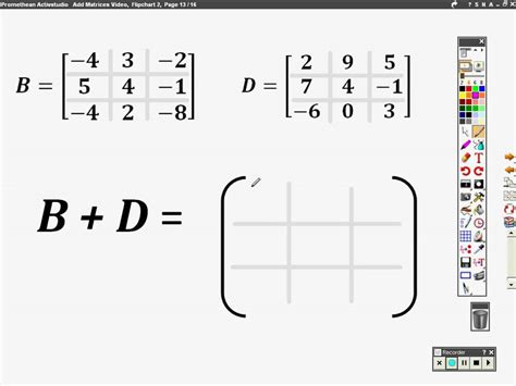 adding and subtracting matrices youtube