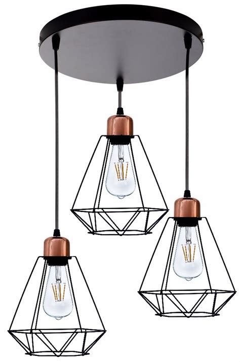 LAMPA SUFITOWA PLAFON ŻYRANDOL LOFT EDISON DIAMENT 8323 Cena